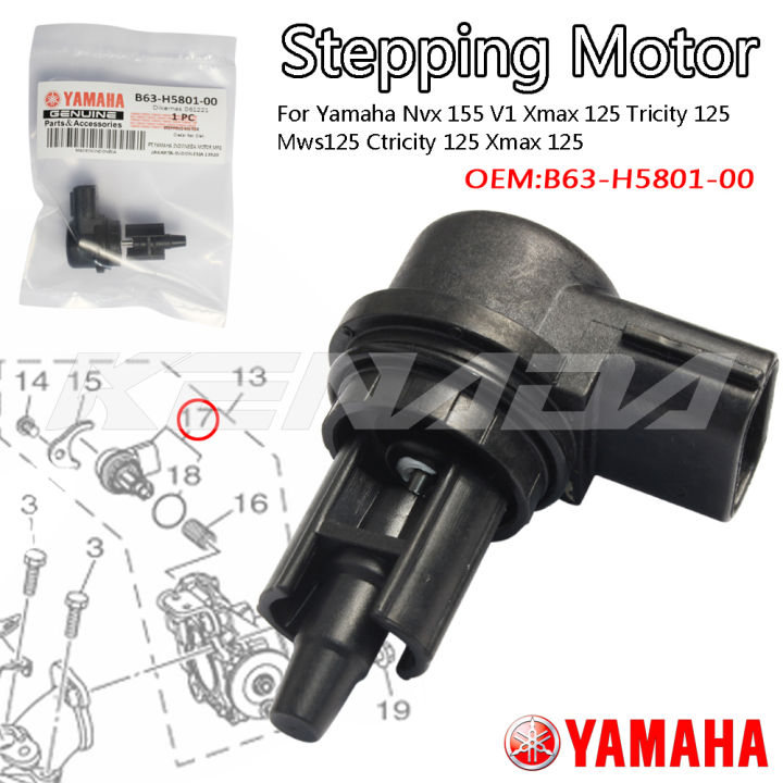 ISC stepping motor Yamaha Nmax 155 V2 AEROX V1 V2 LEXI ALL NEW NMAX ...