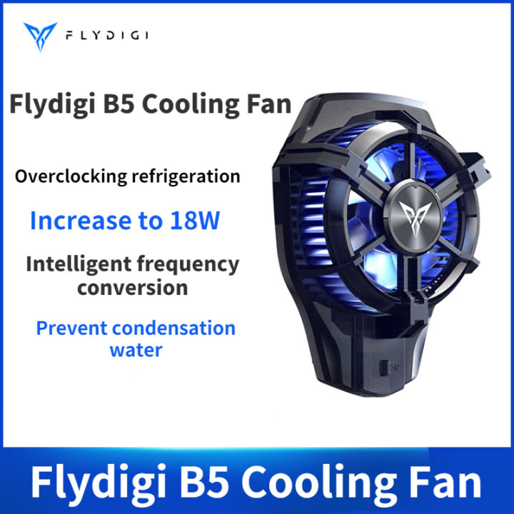 Original Flydigi B5 Mobile Gaming Cooling Fan Cooler Intelligent ...