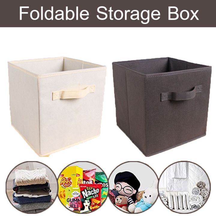 Foldable Storage Box Organizer Multi-purpose Collapsible Non-woven Bin ...