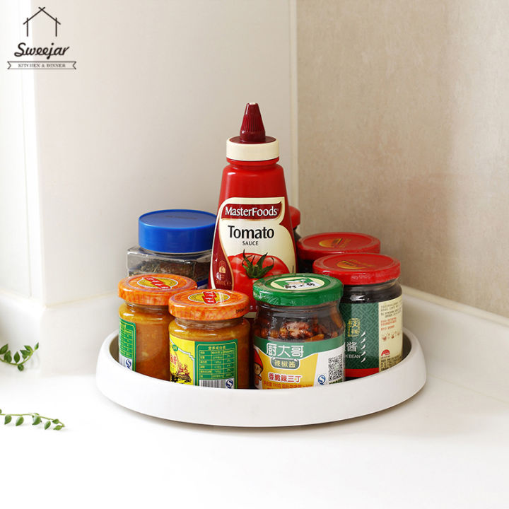 SWEEJAR Lazy Susan Rotating Tray Kitchen Organizer Turntable ...