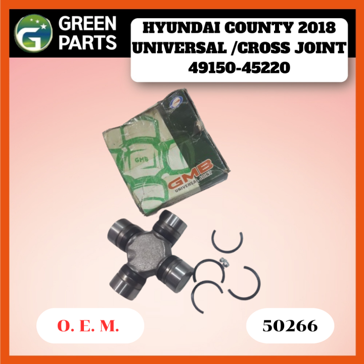 CROSS JOINT/UNIVERSAL JOINT FOR HYUNDAI COUNTY MODEL 2018 GMB BRAND (O ...
