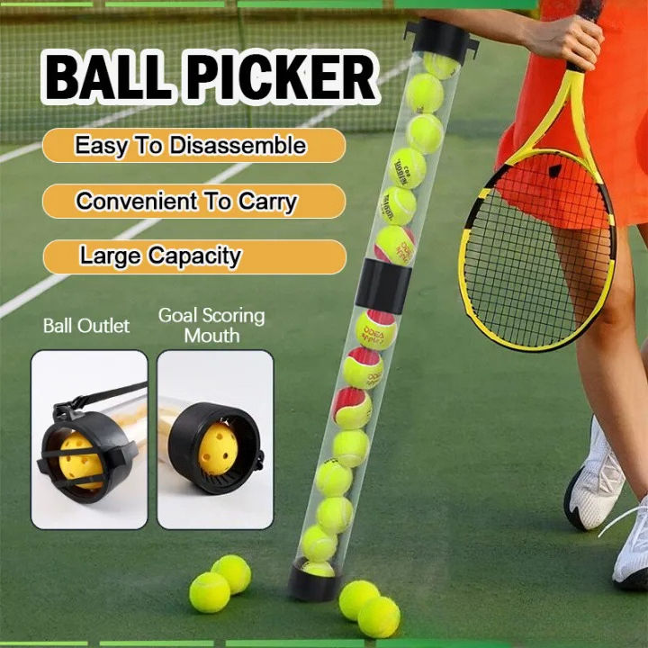 Tennis Ball Pickleball Pick Up Tube Retractable Ball Picker with ...