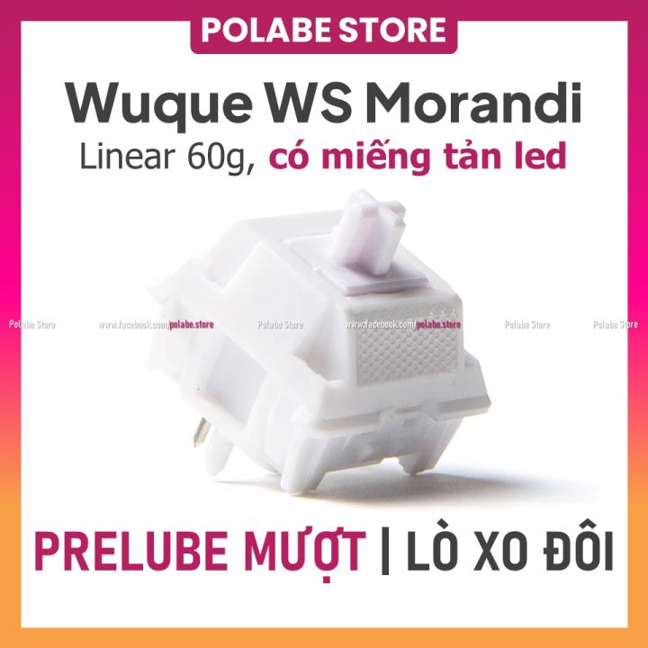 WS Morandi linear switch bàn phím cơ Wuque Studio prelube Polabe Store ...