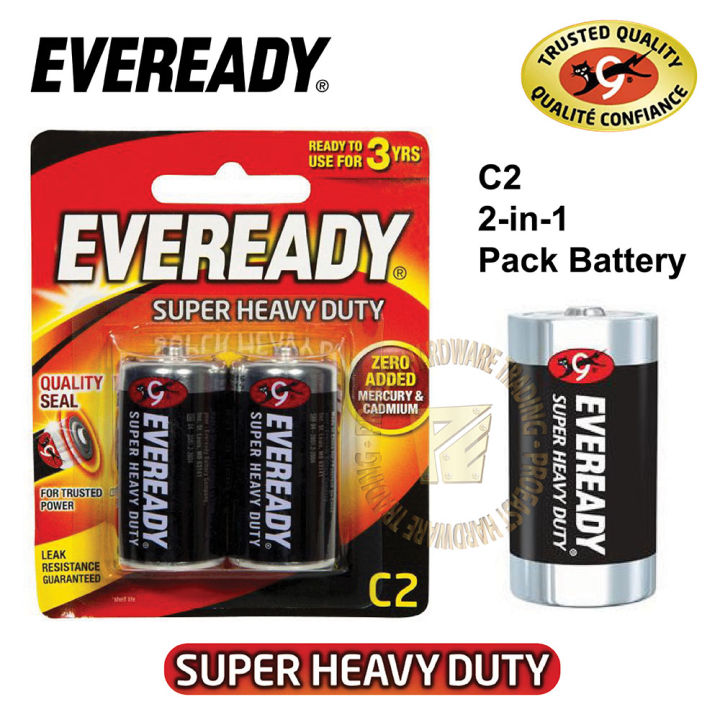 EVEREADY C2 Super Heavy Duty Battery Pack / 2pcs | Lazada