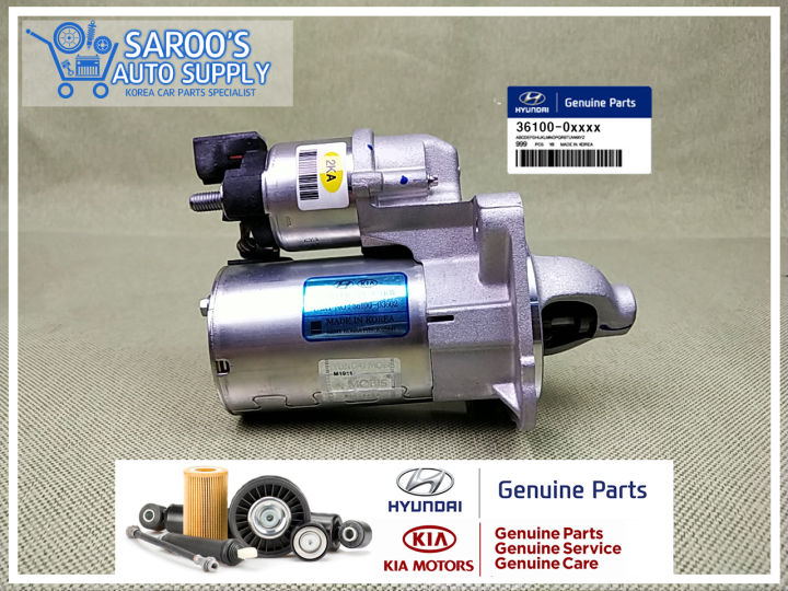 [Kappa][Genuine] Starter Motor For Hyundai Accent , 2014-2018 , 36100 ...
