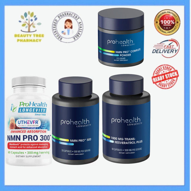 ProHealth Longevity NMN PRO 300 / NMN PRO 500 / NMN PRO Complete ...