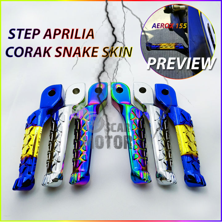 Foot step Twotone Aprilia Thailand Step Cnc Injakan Belakang Footstep ...