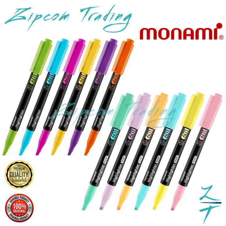 MONAMI 601 Highlighter (Bright / Pastel) | Lazada