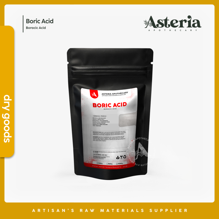 Boric Acid | Boracic Acid 100g / 500g / 1Kg - Asteria Apothecary ...