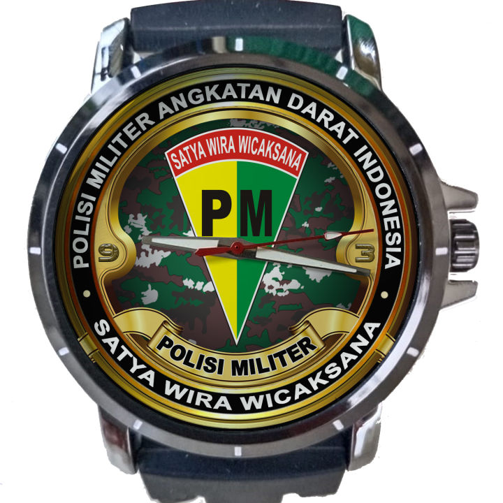 POLISI MILITER TNI AD art A Jam Tangan Pria Analog Santai Background ...