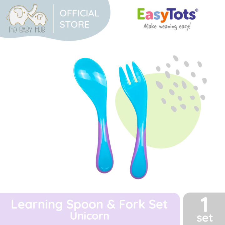 EasyTots Learning Spoon and Fork Set | Lazada PH