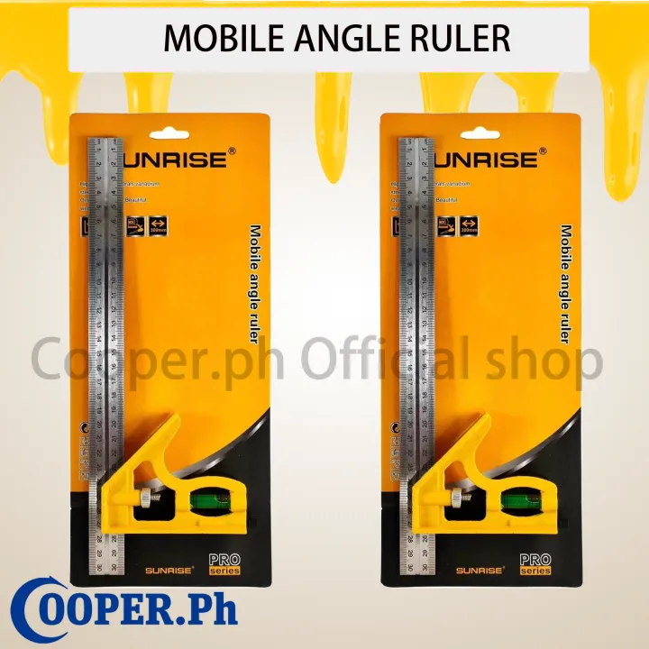sunrise Mobile Angle Ruler Adjustable Sliding Square Ruler Measure Tool ...