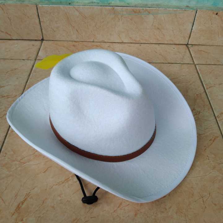 topi koboy koboi comboy coboy cowo pria wanita dewasa laken hat y2k ...
