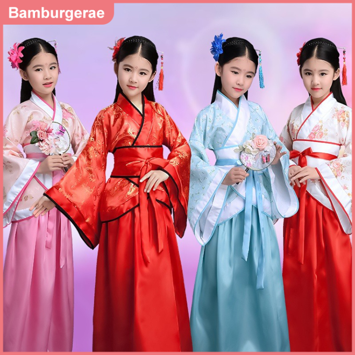 Traditional Chinese Girls Kids Traditional Hanfu Chinese Traditional ...