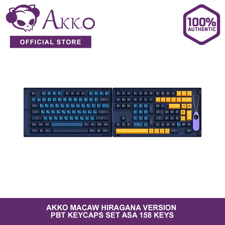 AKKO Macaw Hiragana Version PBT Keycaps Set ASA 158 Keys | Lazada PH