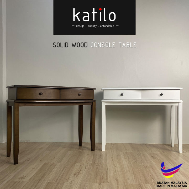 TARO Solid Wood Console Table / Drawer Table / Living Room Furniture ...