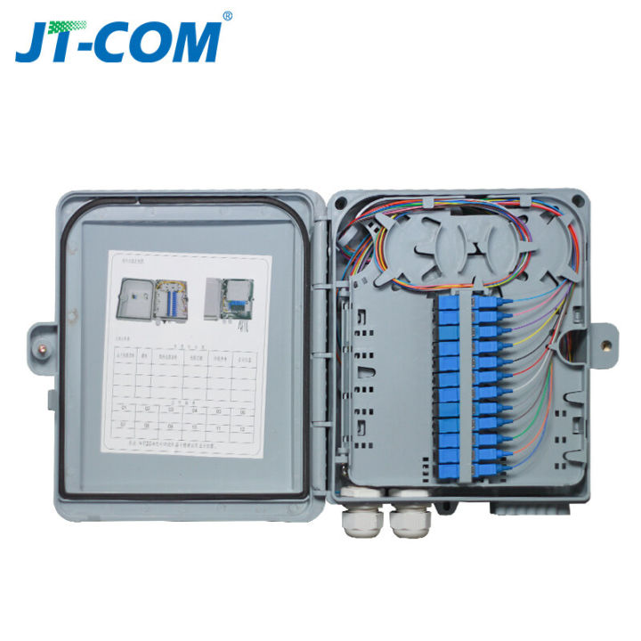 12 core Termination FTTH fiber optic distribution box full with single ...