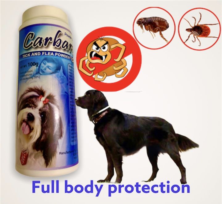 CARBARYL POWDER ANTI-TICK AND FLEA KILLER. ANTI-SMELLY PET REMOVER ...