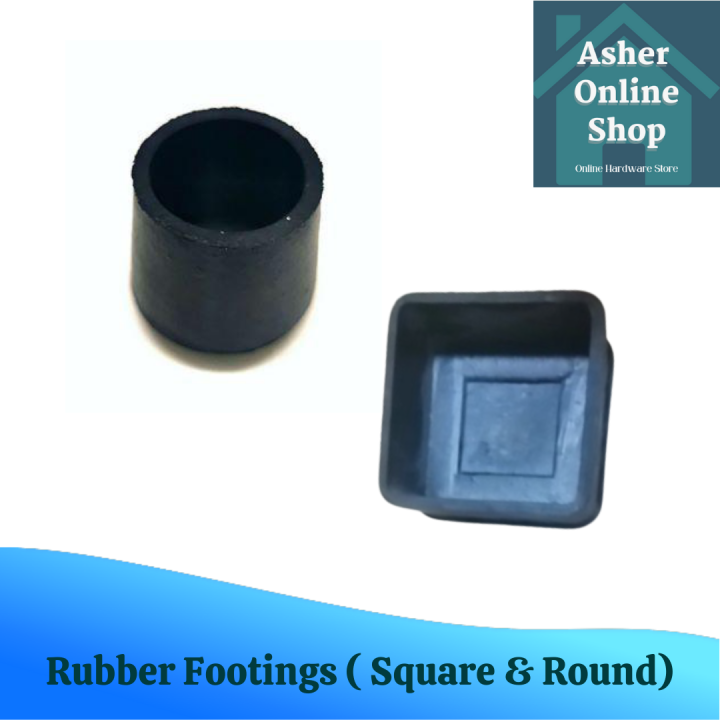 Heavy Duty Rubber Footing (Round and Square) | Lazada PH