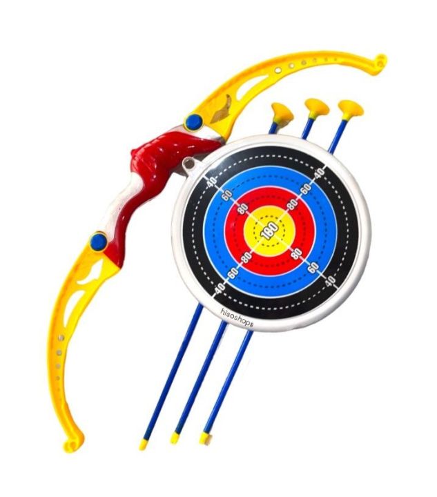 SHOOTER ARCHERY TARGET SET ธนูของเล่น เกมส์ยิงธนูมาพร้อมคันธนู ลูกศร ...