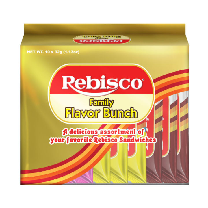 Rebisco Family Flavor Bunch Cracker Sandwich 32g x 10s | Lazada PH