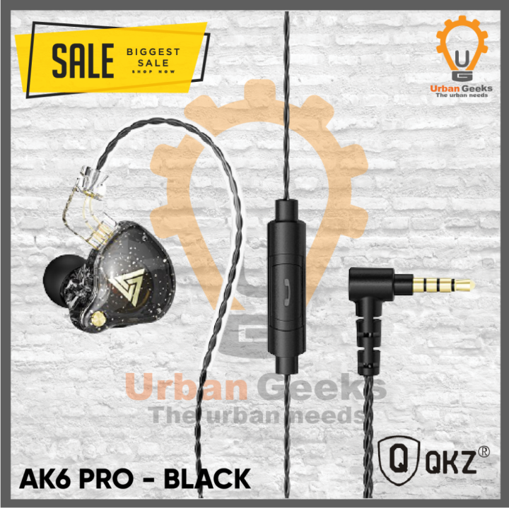QKZ AK6 Pro Detachable Cable Sport Earphone with Mic | Lazada Indonesia