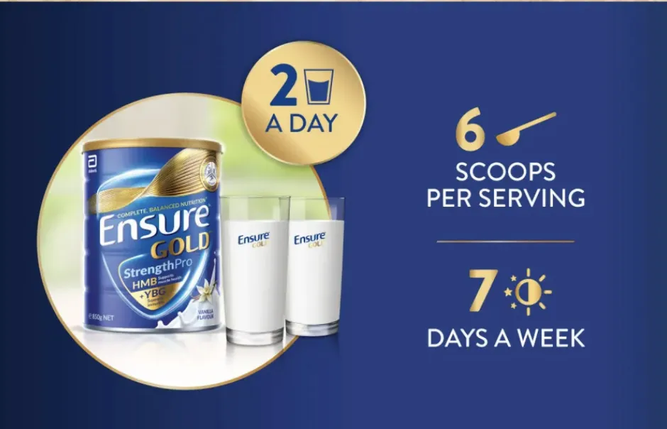 Ensure Gold Vanilla Adult Milk Powder 1.48kg BIB | Lazada