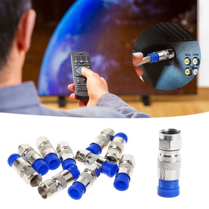 SPLENDOR Waterproof Connection RG6 Compression F Connector Universal F ...