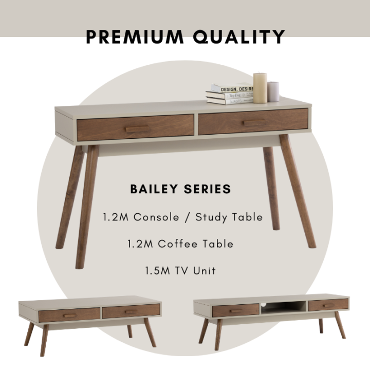 Alora Furniture - BAILEY Console Table With Drawer / Meja Tepi Laci / Wall Console Table / Meja ...