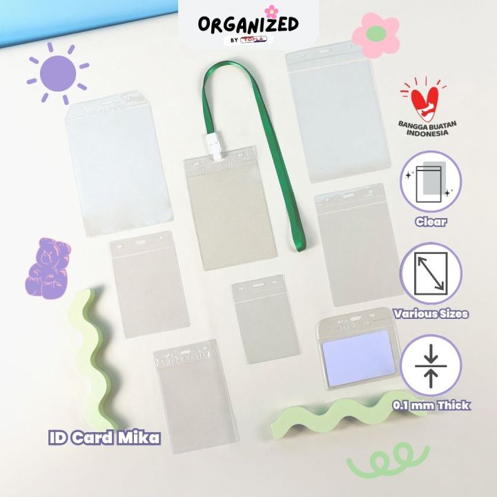 10 Pcs 1 Set Name Tag Panitia Mika dengan Tali Klip Segi 1 CM | Lazada ...