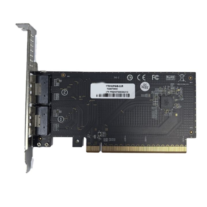 PCIe 4.0 5.0 16x to SlimSAS SFF-8654 Single Slot GPU Graphics Card ...