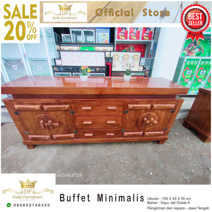 Bofet Minimalis Termurah Bofet Minimalis Kayu jati | Lazada Indonesia