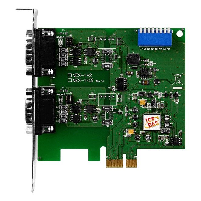 ICP DAS VEX-142 PCI Express, Serial Communication Board with 2 RS-422/ ...