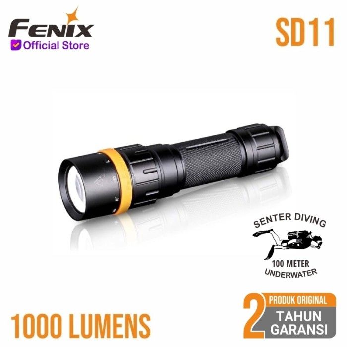 FENIX SD11 SENTER SELAM DIVING FLASHLIGHT UNDERWATER 100M-canaid | Lazada Indonesia
