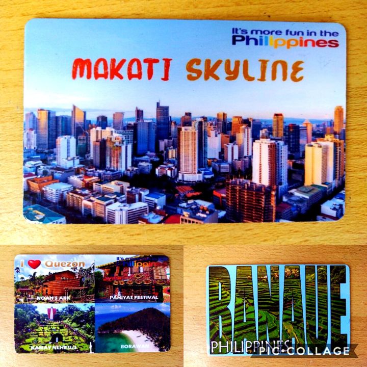 PHILIPPINE PLACE REF MAGNET (Siargao,Legaspi,Iloilo,Fort Santiago,Mayon ...