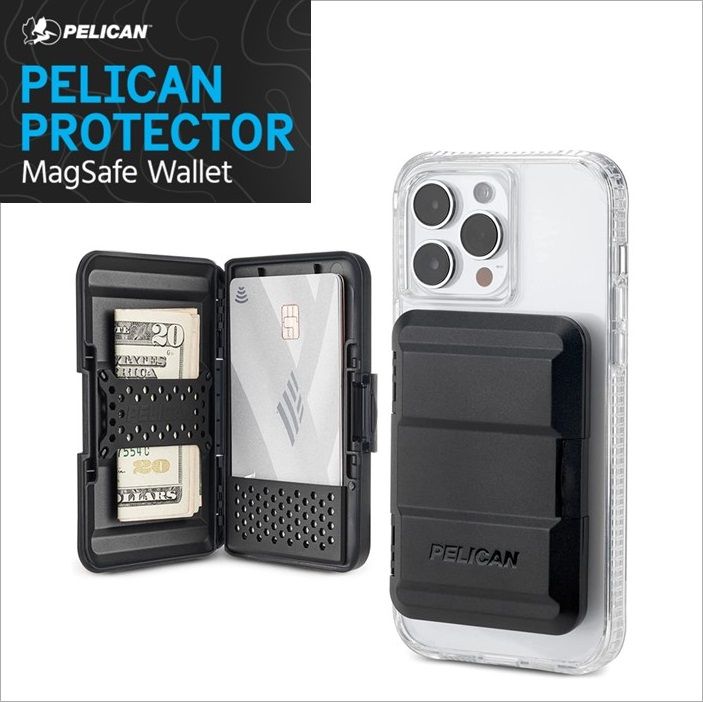 Pelican Magnetic Wallet & Card Holder - Heavy Duty Snap-on MagSafe ...