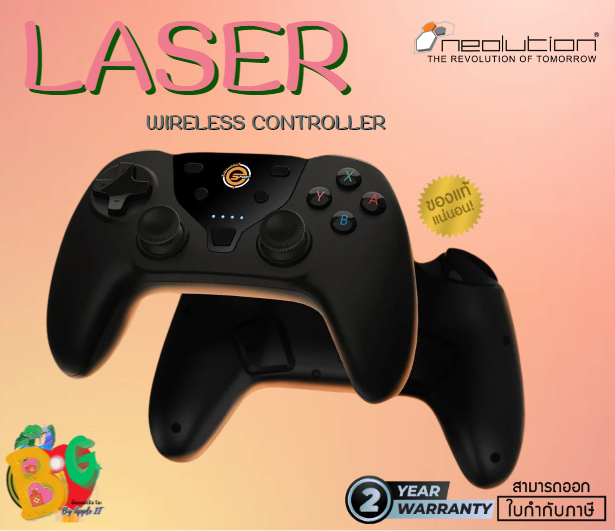 (จอยคอนโทรลเลอร์) Neolution E-Sport Gamepad Laser tri mode (Black ...