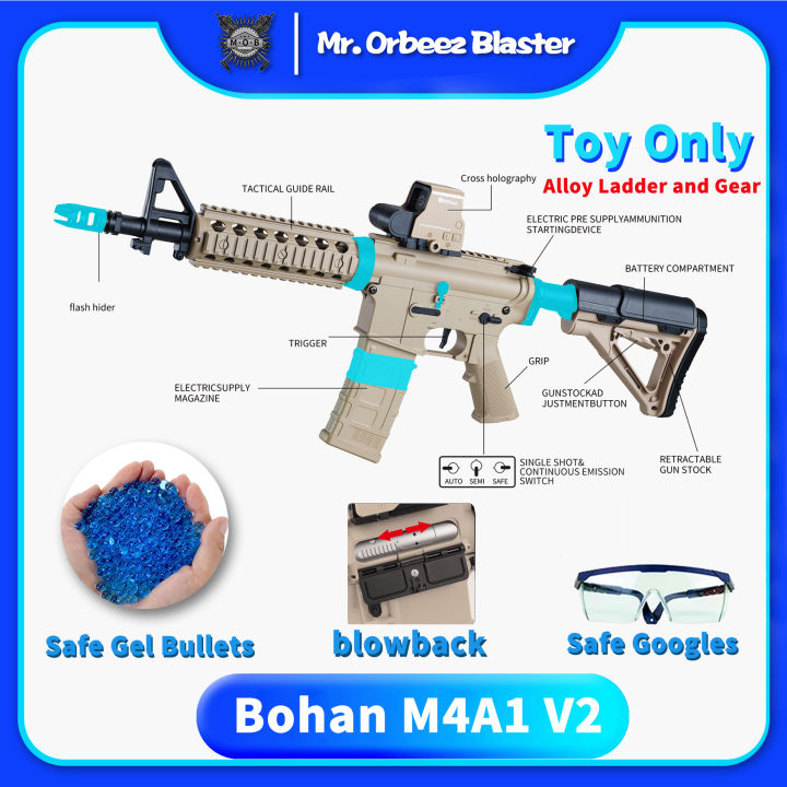BOHAN M4A1 V2 Metal Gear High End GelBlaster Blowback Gel Blasters for ...