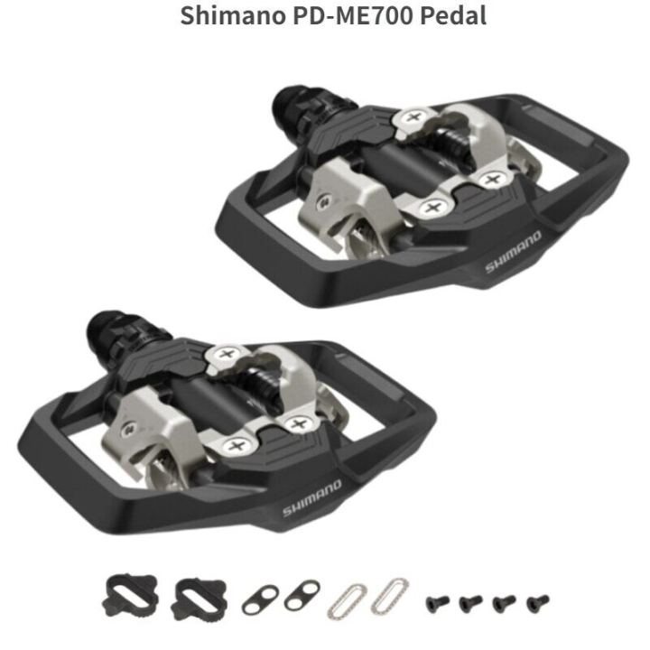 Pedal Shimano ME700 Dual Sided Flat Trail with Cleats | Lazada PH