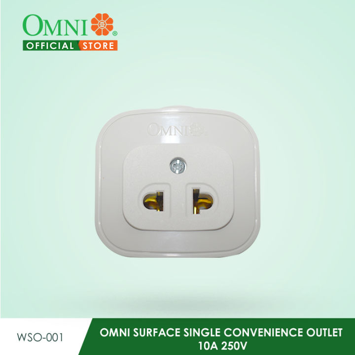 OMNI Surface Single Convenience Outlet 10A 250V~ - WSO-001-PK | Lazada PH