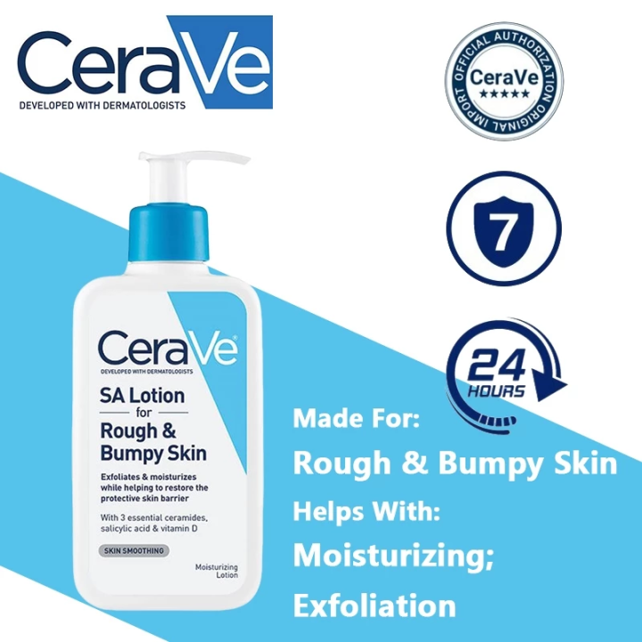 CeraVe SA Lotion for Rough & Bumpy Skin 237ml With Moisturizing ...