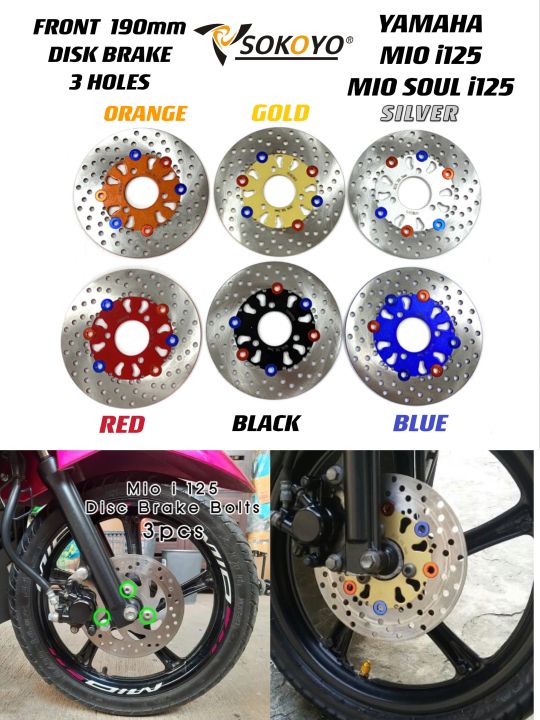 Yestar Lighten Disc Plate 190mm Disc Pad Disc Brake 3 Holes for Mio ...