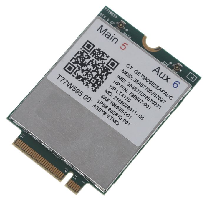 4G Module for Hp- Notebook LT4210 Lte WWAN Card T77W595 for M.2 Card ...