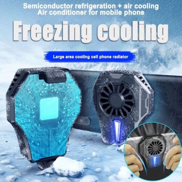Mobile Phone Radiator Gaming Cooler Cooling Fan Heat Sink Portable ...