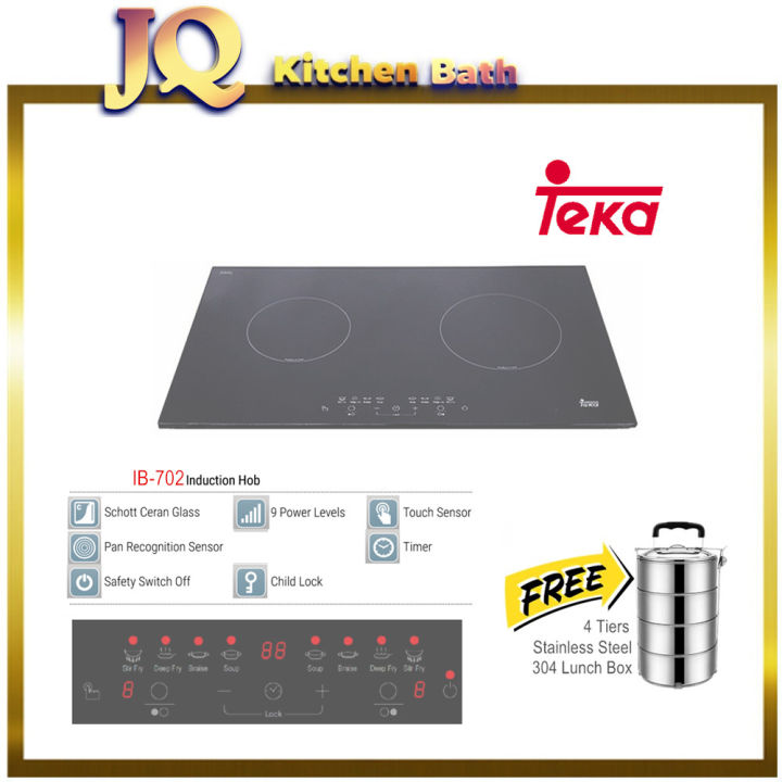 [Ready Stock] Teka IB702 Built-In 2 Zones Induction Hob | Lazada