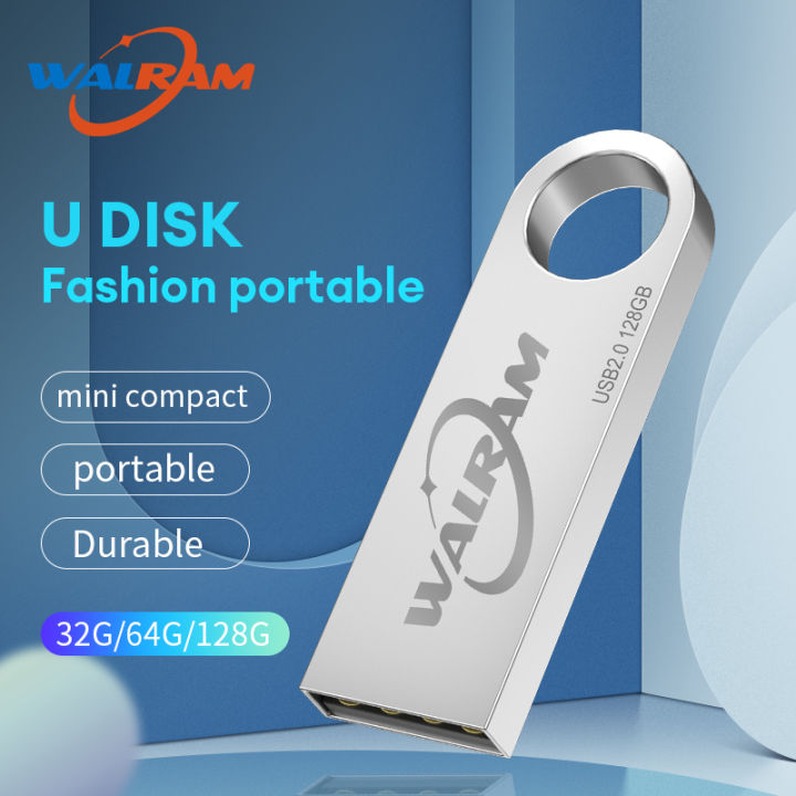 WALRAM 3.0 32GB USB Portable 64GB 128GB Mini Metal External Waterproof ...