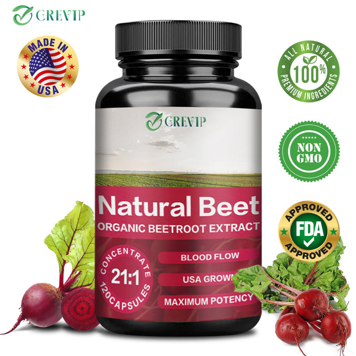 Max Strength Beet Root Capsules - 21:1 Concentrate, Bawat Serving ...