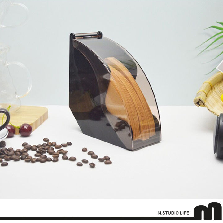 Hand Drip Coffee Filter Paper Holder with Cover V60 Cone Filter Paper ...