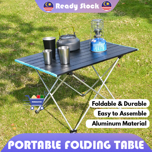 Meja lipat Foldable table Folding light weight portable durable strong ...