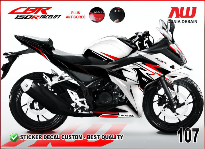 Sticker Decal CBR 150R Facelift New Desain 107... Sticker Decal Keren, Terbaru, Terupdate ...